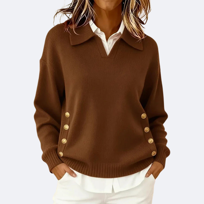 Delilah | Soft Sweater with Chic Collar