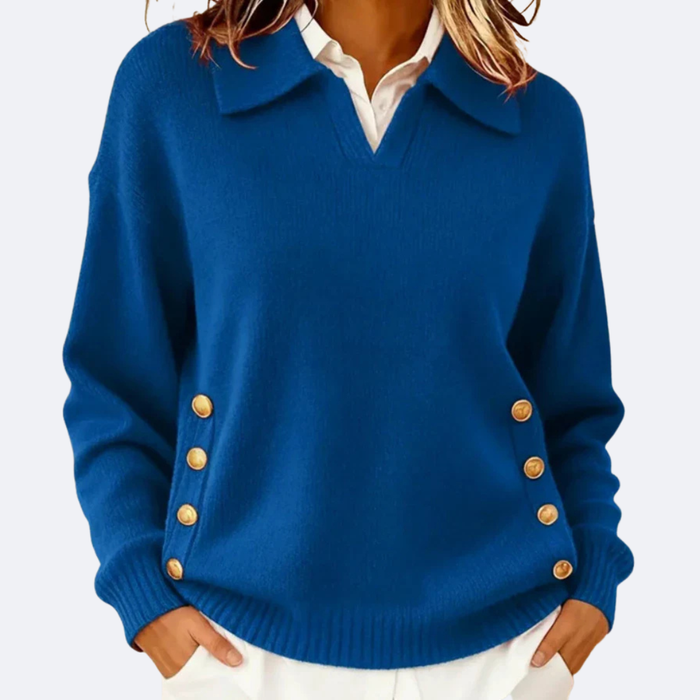 Delilah | Soft Sweater with Chic Collar